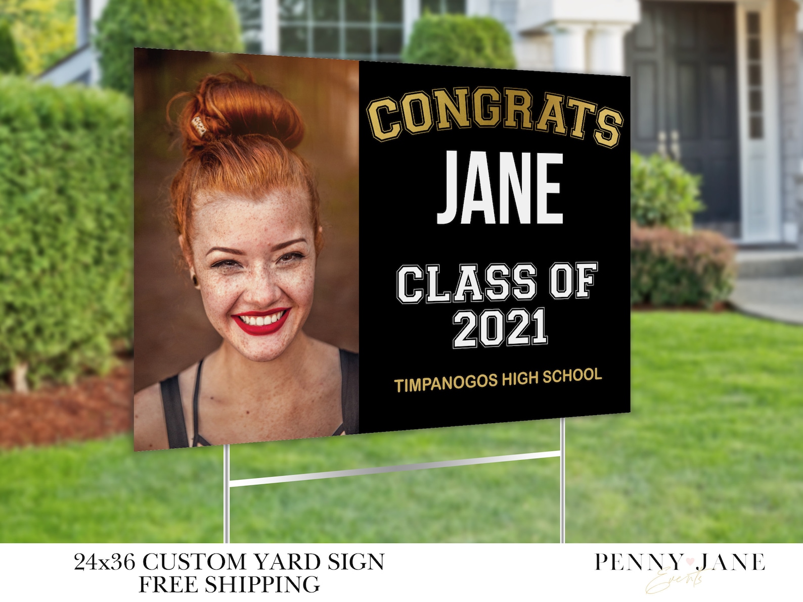 Custom Graduation Yard Sign Class of 2021 With Photo - Etsy