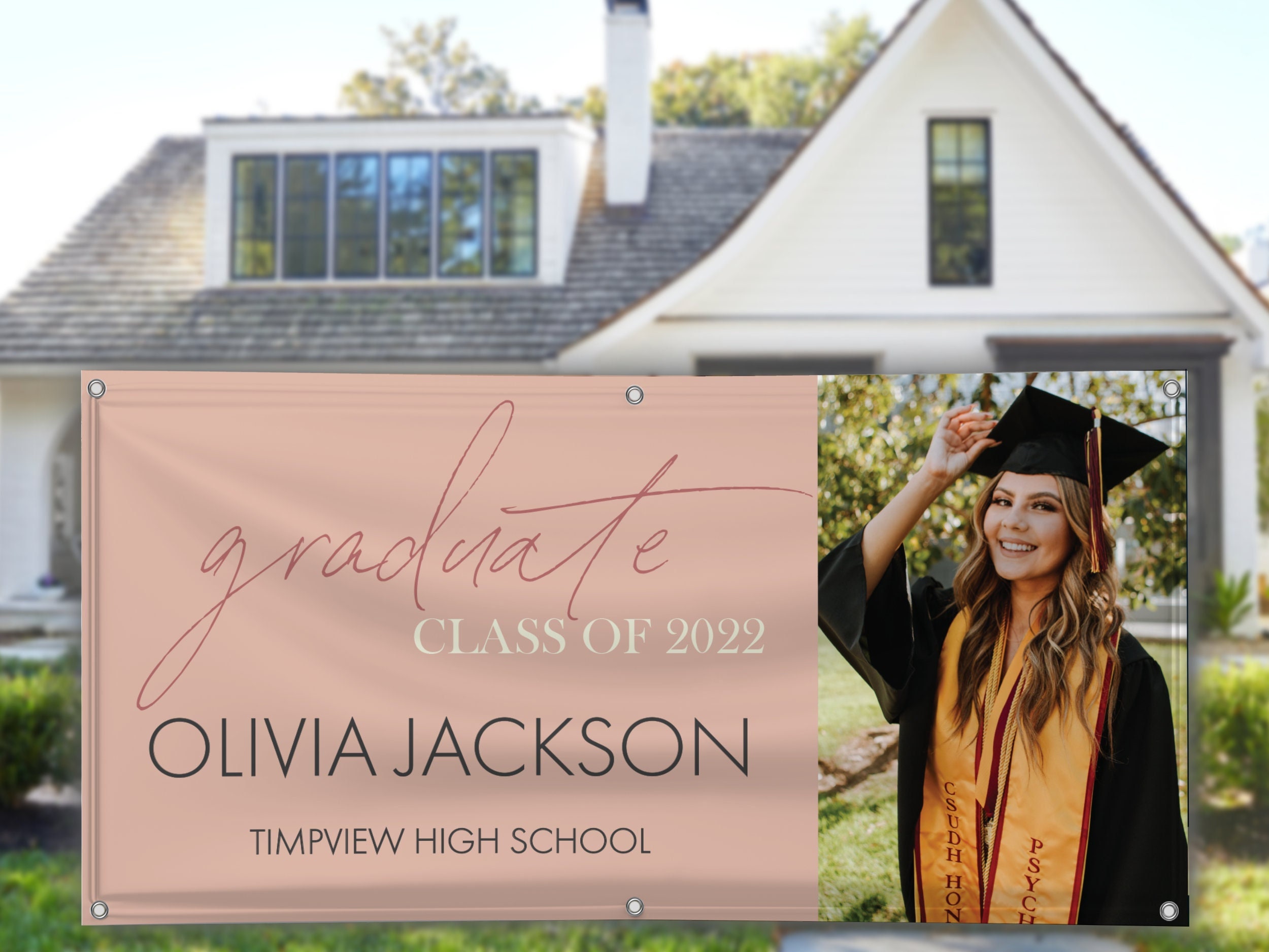 Outdoor Graduation Banner 2022 Picture Banner Class of 2022 - Etsy