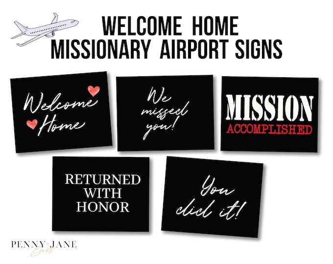 20 LDS Missionary Homecoming Welcome Signs - Etsy Canada
