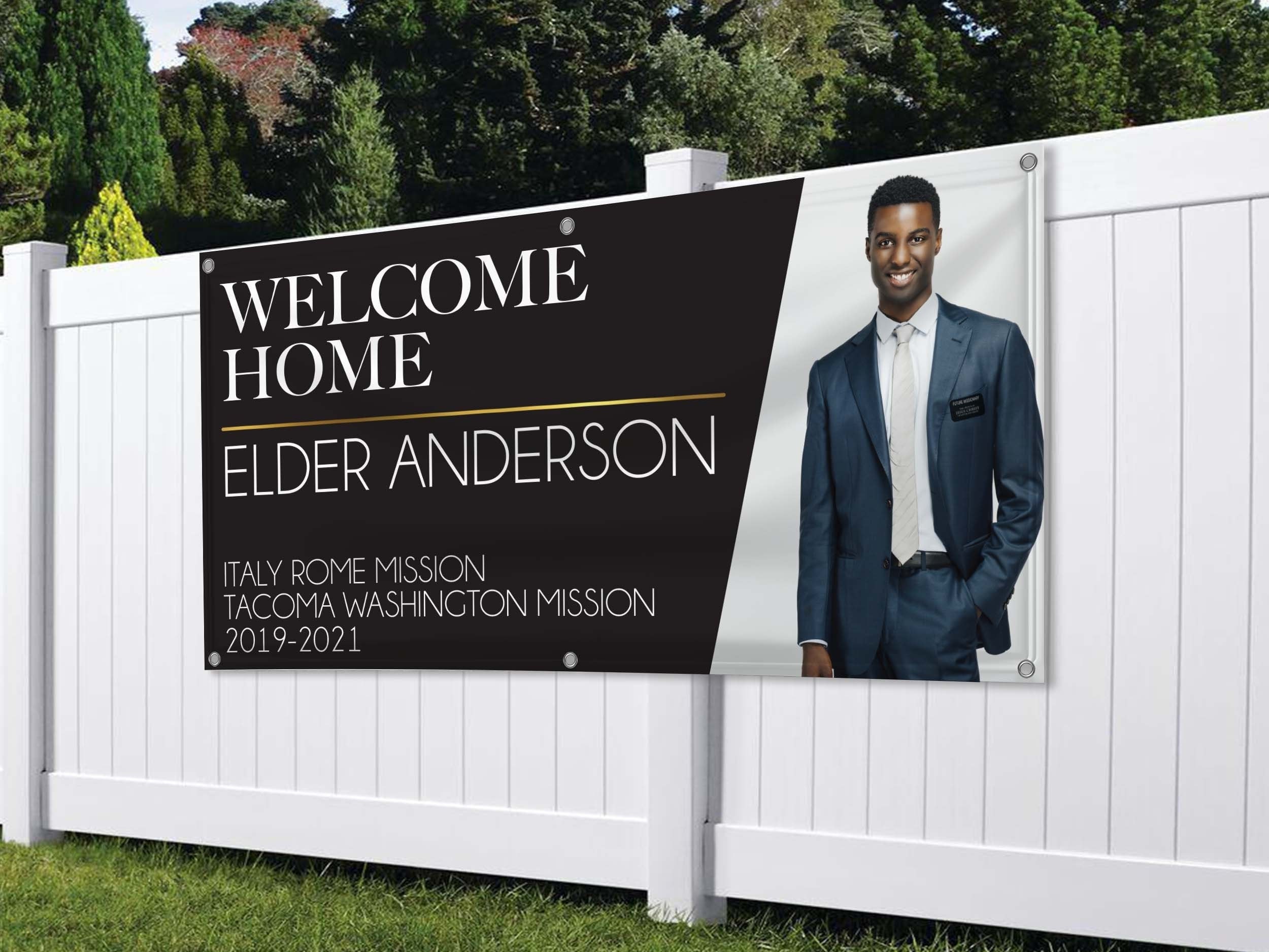 Welcome Home Missionary Banner Sign - 2 Different Mission Option With ...