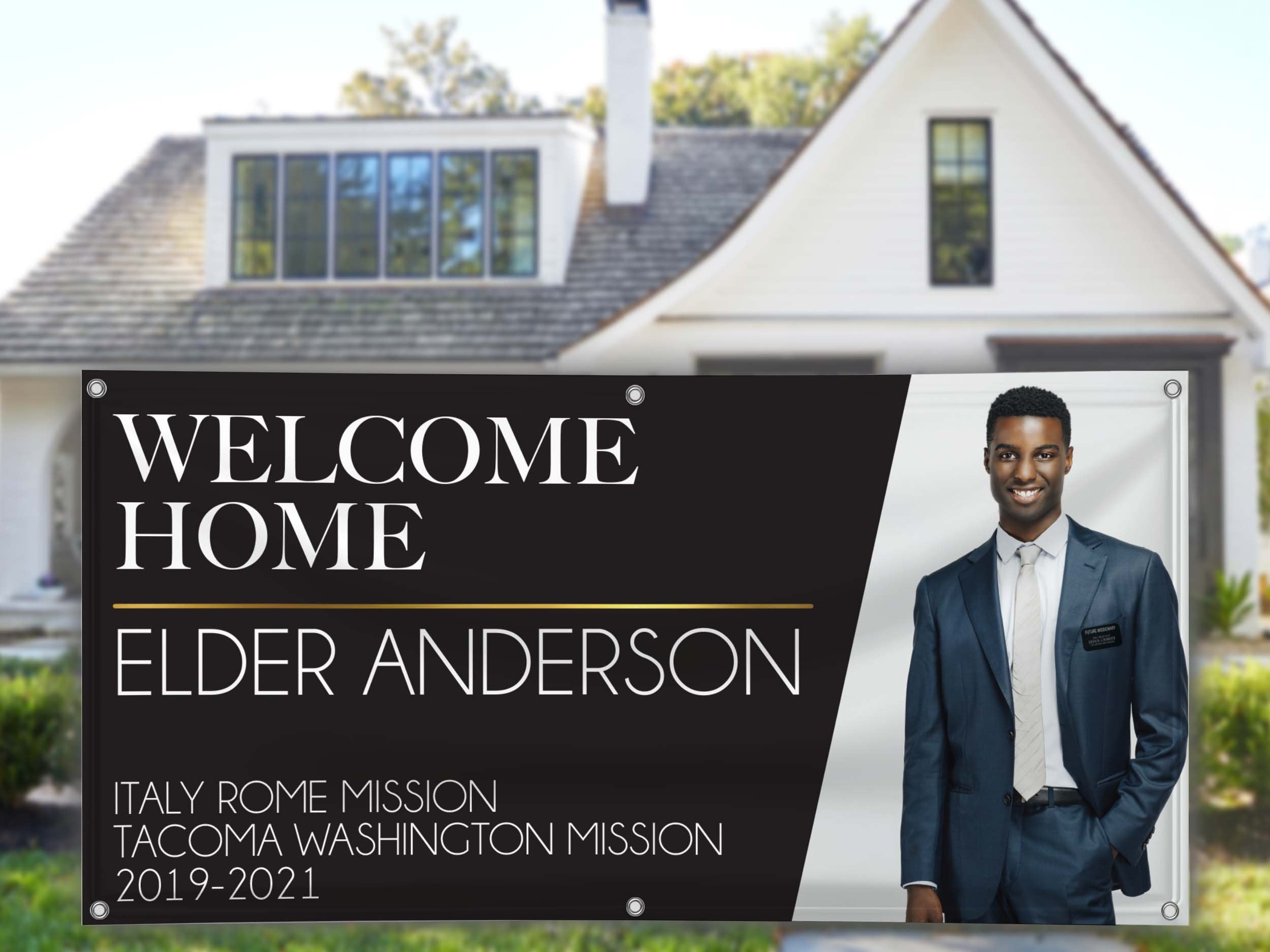 Welcome Home Missionary Banner Sign - 2 Different Mission Option With ...