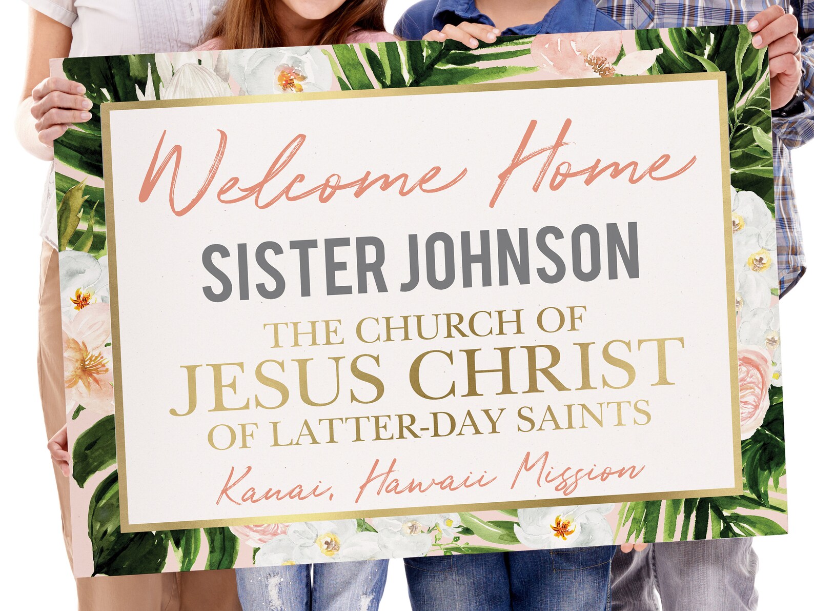 Custom Welcome Home Sister Missionary Badge Sign 24 X - Etsy