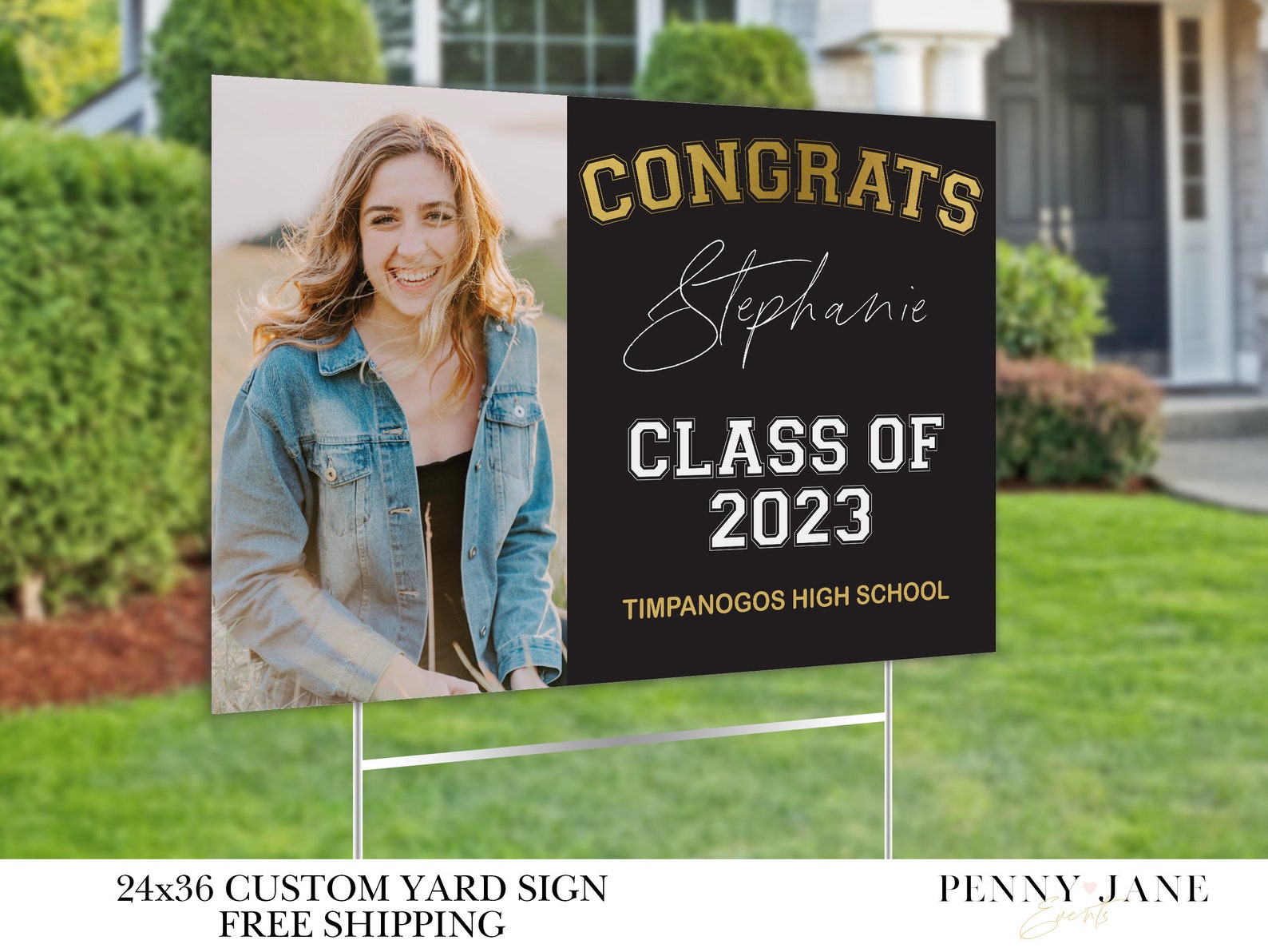 Custom Graduation Yard Sign Class of 2023 With Photo - Etsy