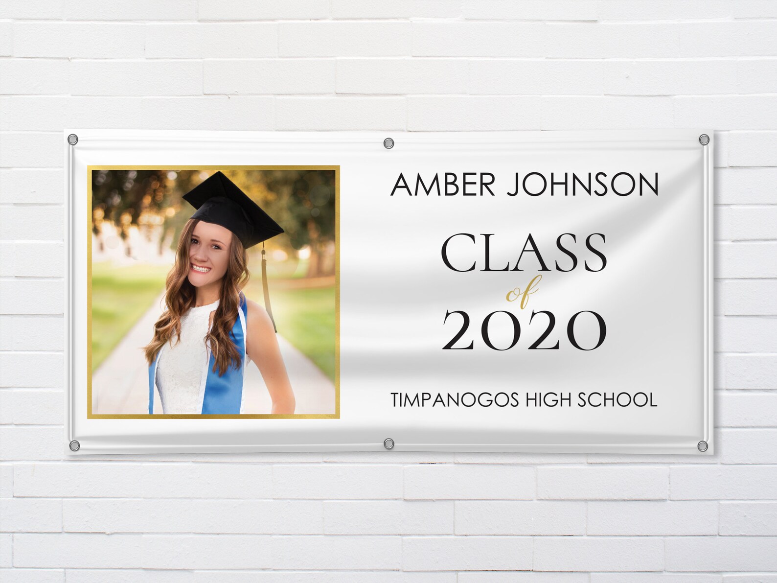 Class of 2020 High School Graduation Banner Congrats Grad | Etsy