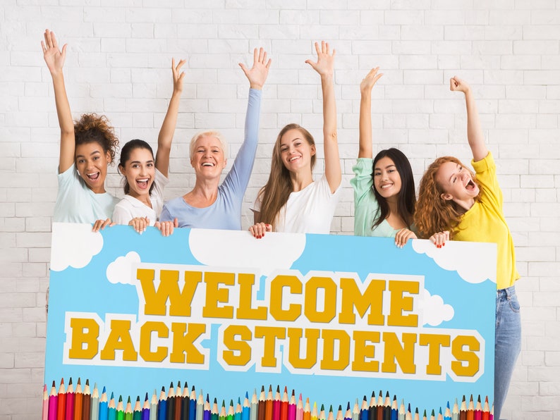 Back to School Sign Banner for Outdoor and Indoor Use Welcome - Etsy