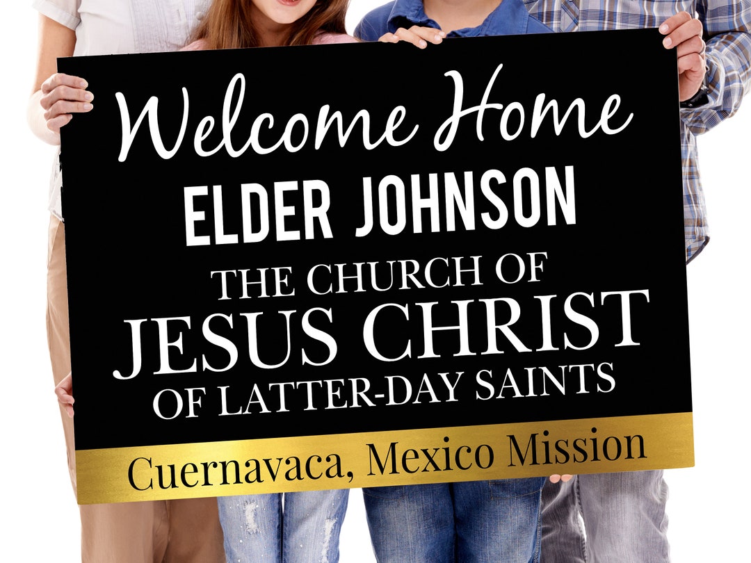 Custom Welcome Home Missionary Badge Yard Sign / Airport Sign - Etsy