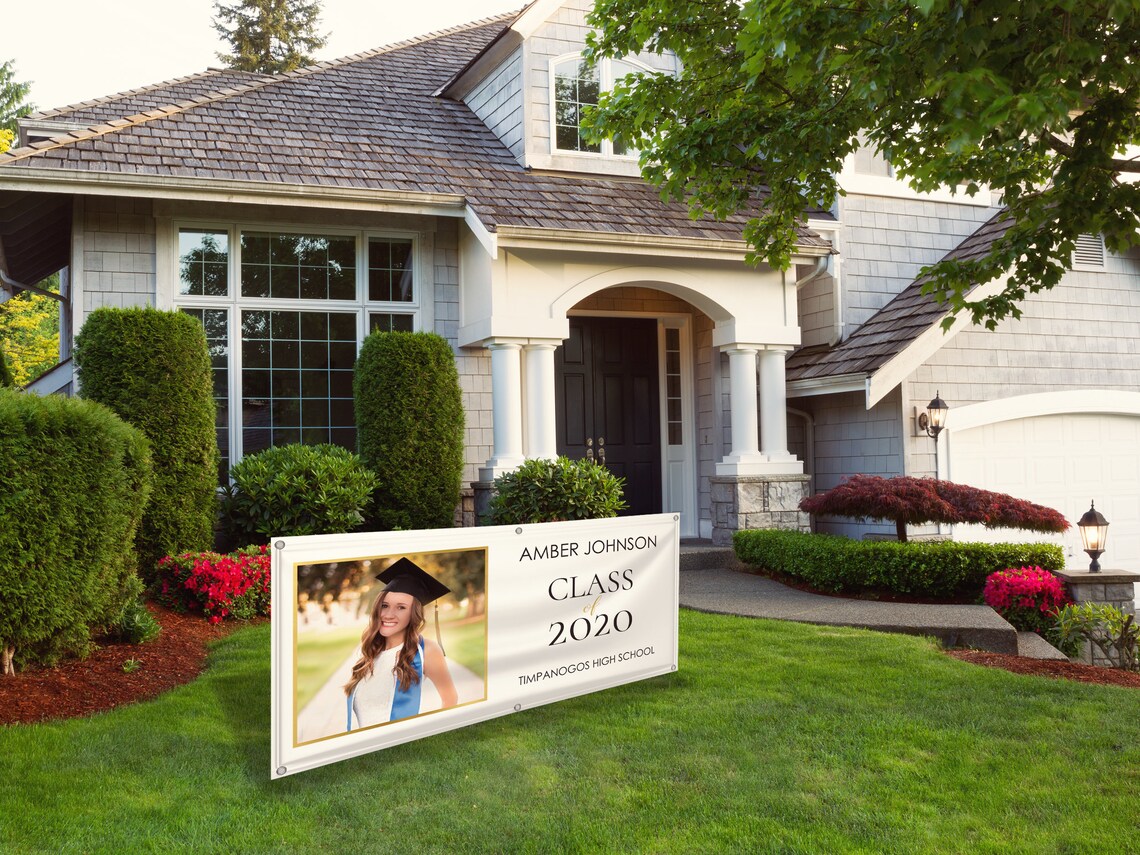 Class of 2020 High School Graduation Banner Congrats Grad | Etsy