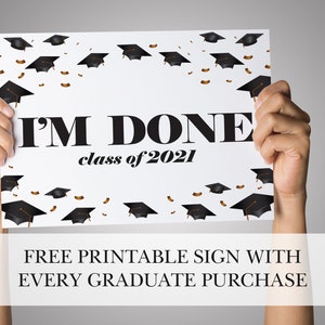 Custom Graduation Yard Sign Class of 2021 | Etsy