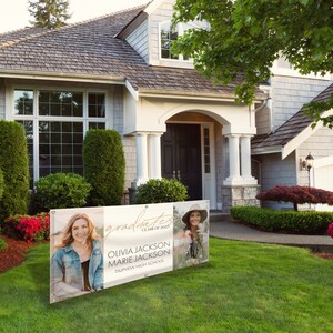 Double Graduate Outdoor Graduation Banner 2023 Picture Banner Class of ...