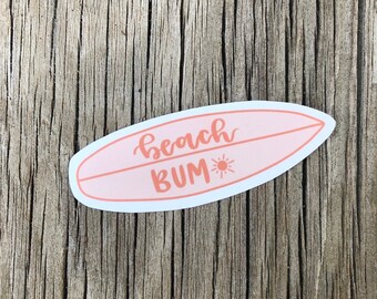 Beach Bum Sticker - Etsy