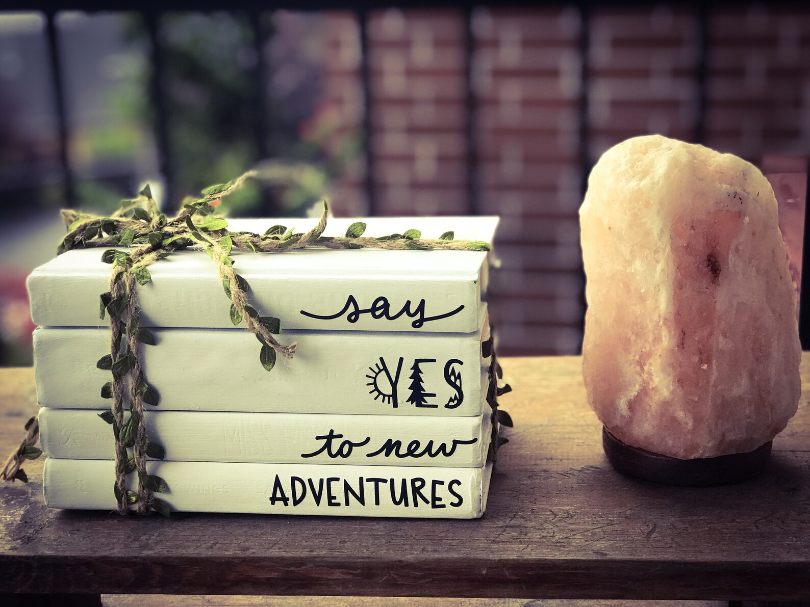 Adventure Quote Book Stack/ Book Lover Gift/ Library Decor/ - Etsy
