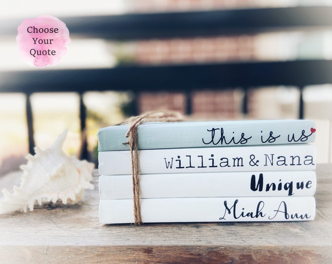 Real Decorative Books | Multiple Font Book Set | Wedding Gifts ...