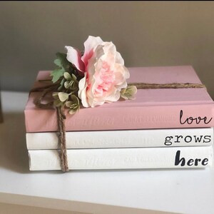 Choose Your Quote Book Set/ Decorative Books/ Book Ends/ Wedding Gifts ...