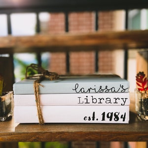 Choose Your Quote Book Set/ Decorative Books/ Book Ends/ Wedding Gifts ...