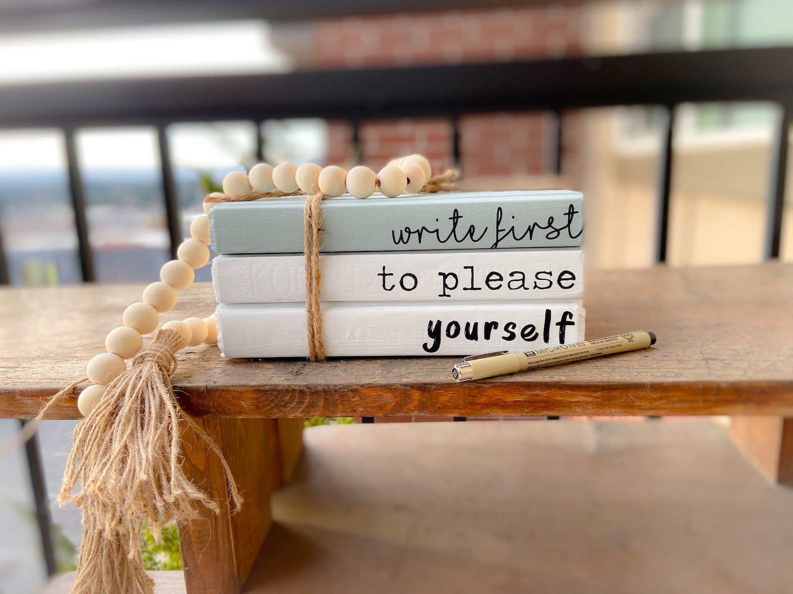 Writers Quote Book Stack/ Author Gift/ Bibliophile Gift - Etsy