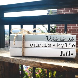 Choose Your Quote Book Set/ Decorative Books/ Book Ends/ Wedding Gifts ...