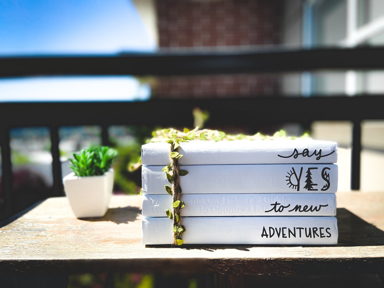 Adventure Quote Book Stack/ Book Lover Gift/ Library Decor/ | Etsy