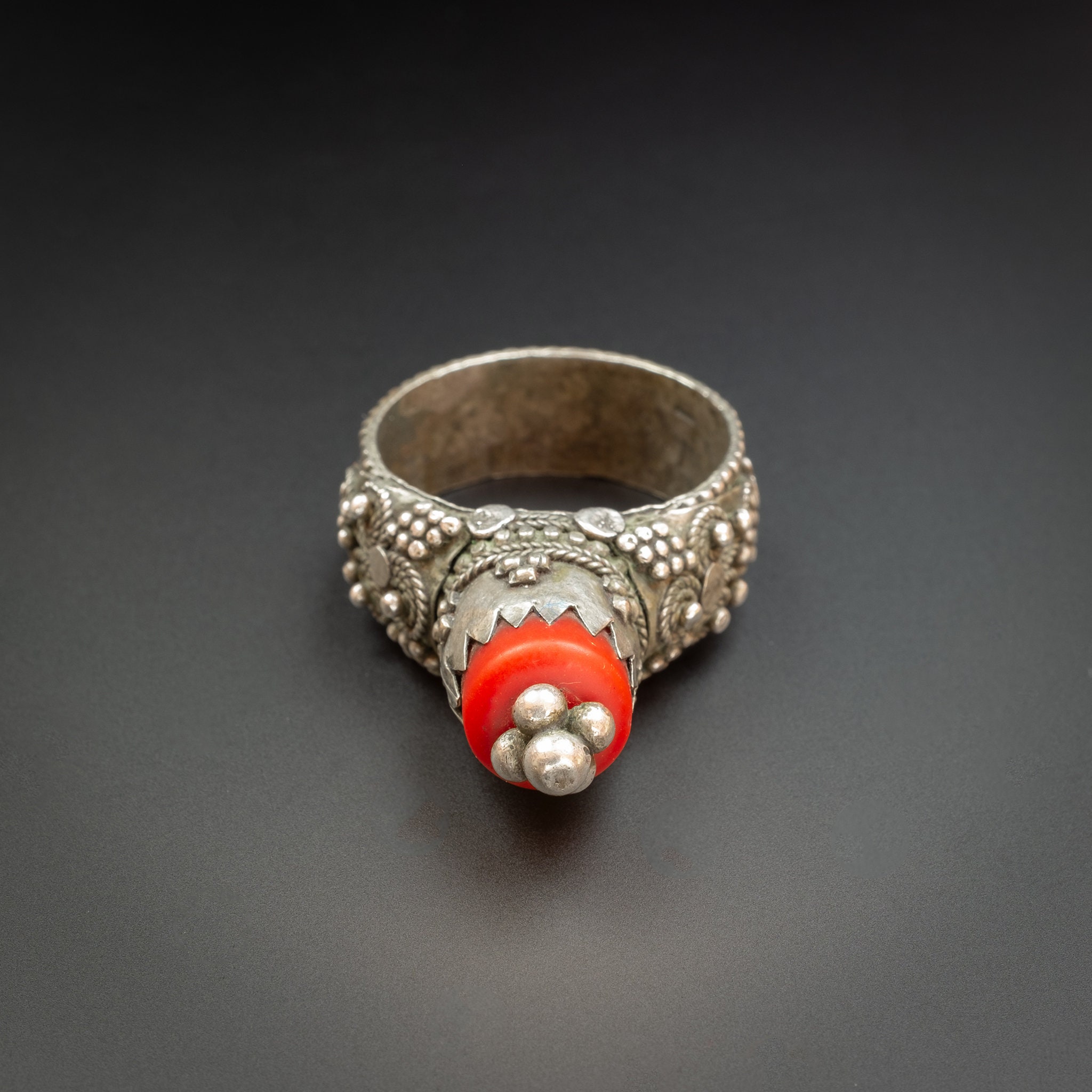 Old Silver Yemen Hair Ring, Yemeni Ring, Yemenite Jewellery, Ethnic ...