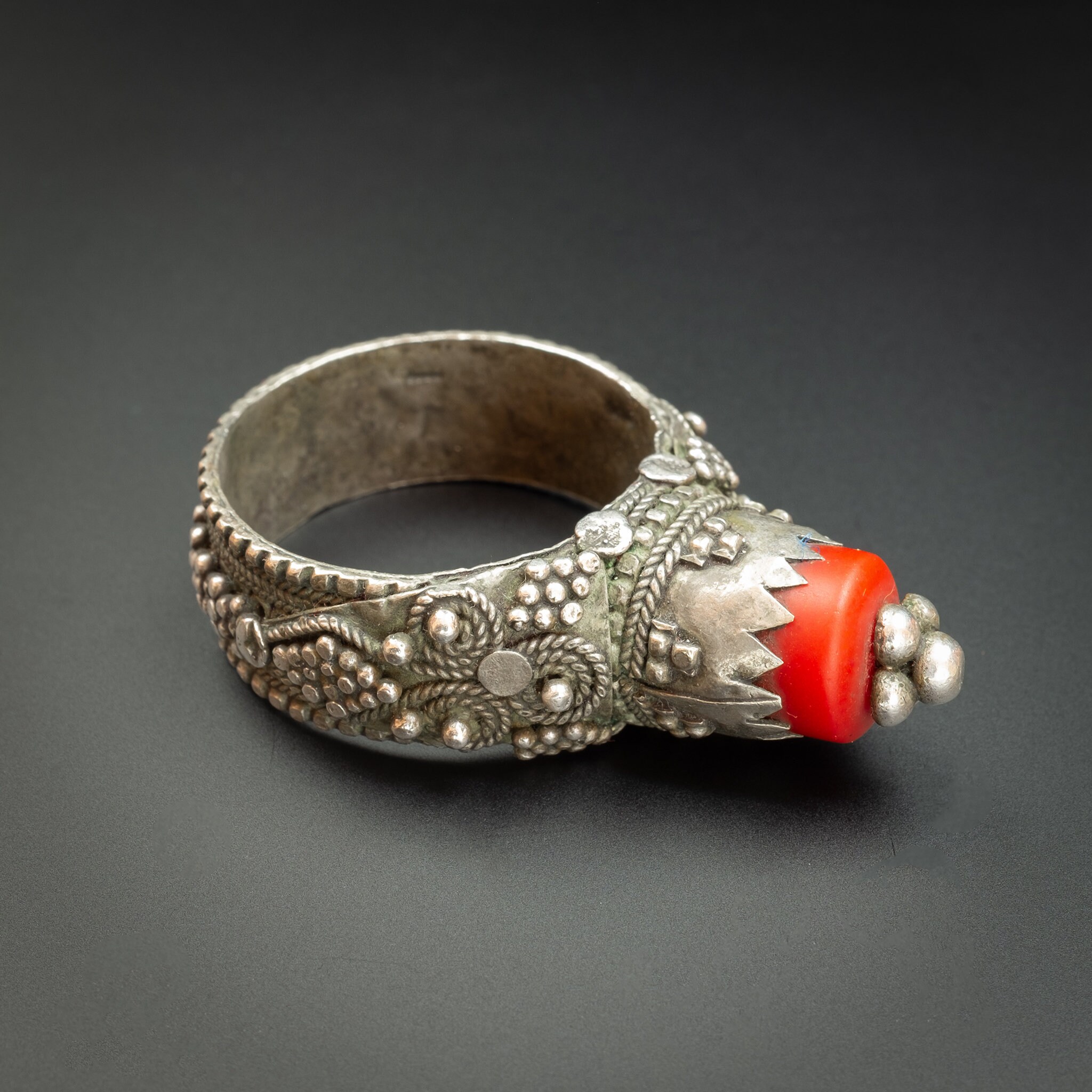 Old Silver Yemen Hair Ring, Yemeni Ring, Yemenite Jewellery, Ethnic ...