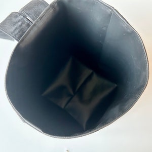 Car Trash Can With Wipeable Vinyl Liner Black Sparkle | Car Trash Bag ...