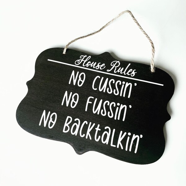 No Cussing Signs - Etsy