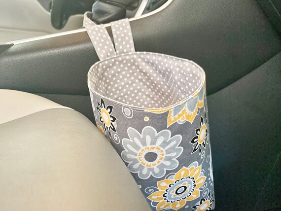 Car Trash Can With Hook Yellow Pinwheels Car Trash Bag Car - Etsy