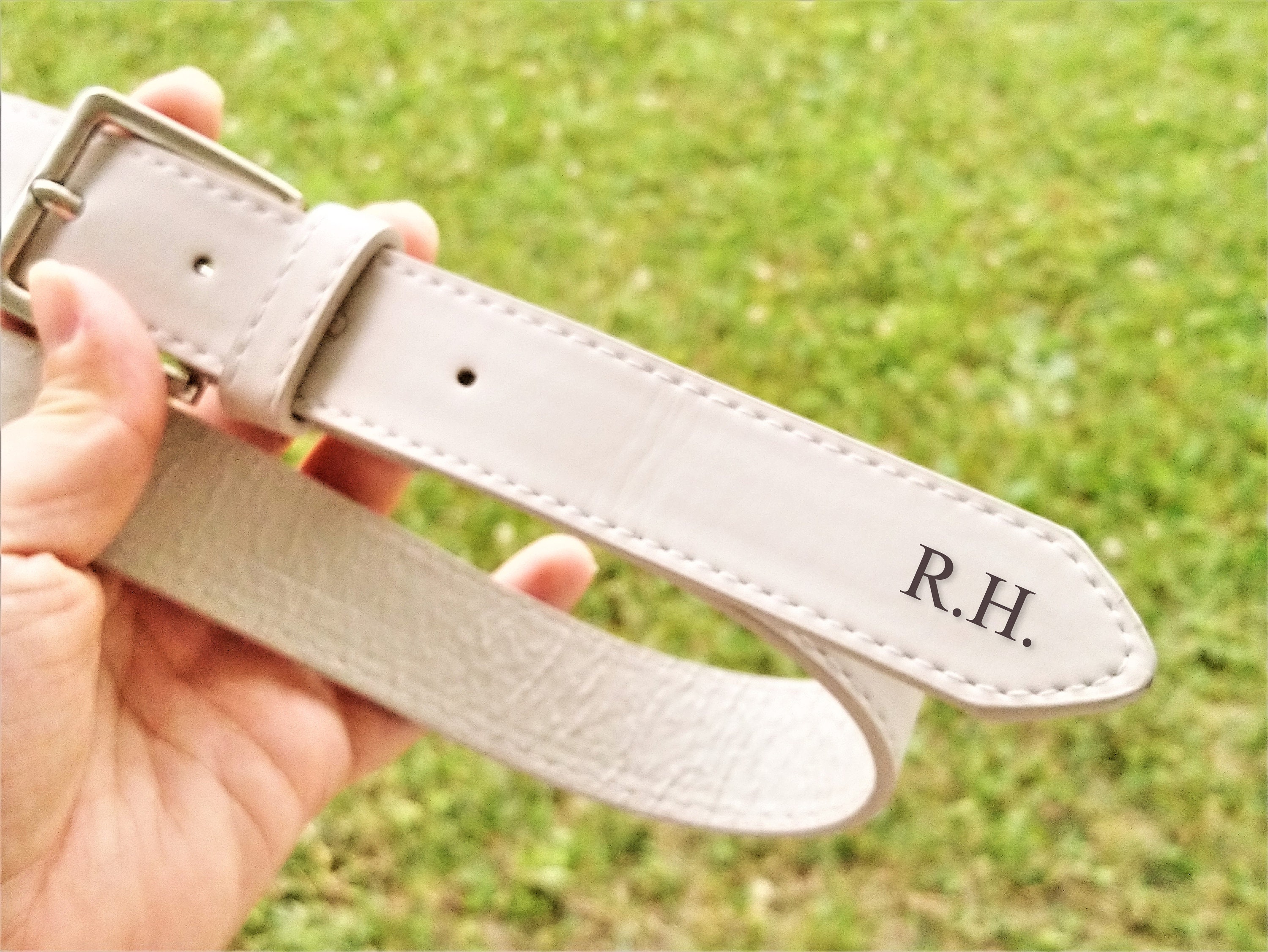 Custom belt name engraving engraved initials custom | Etsy