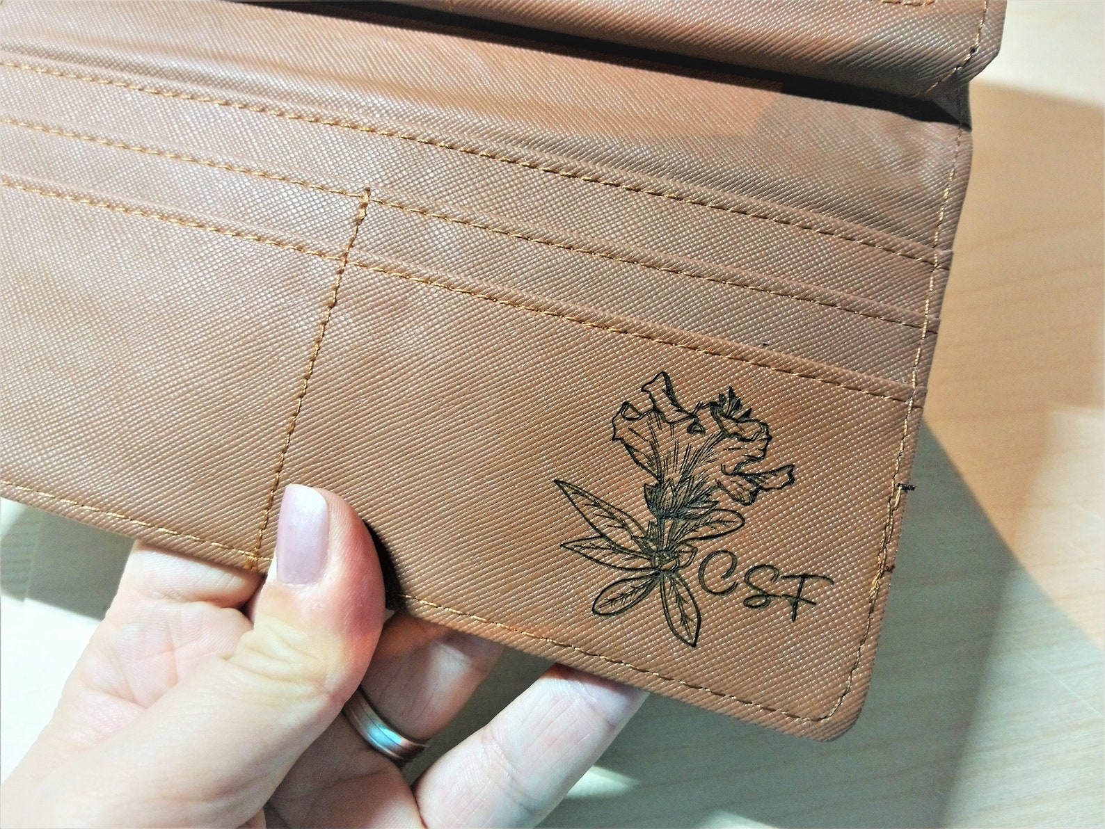 Custom clutch wallet Women's wallet with personalized | Etsy