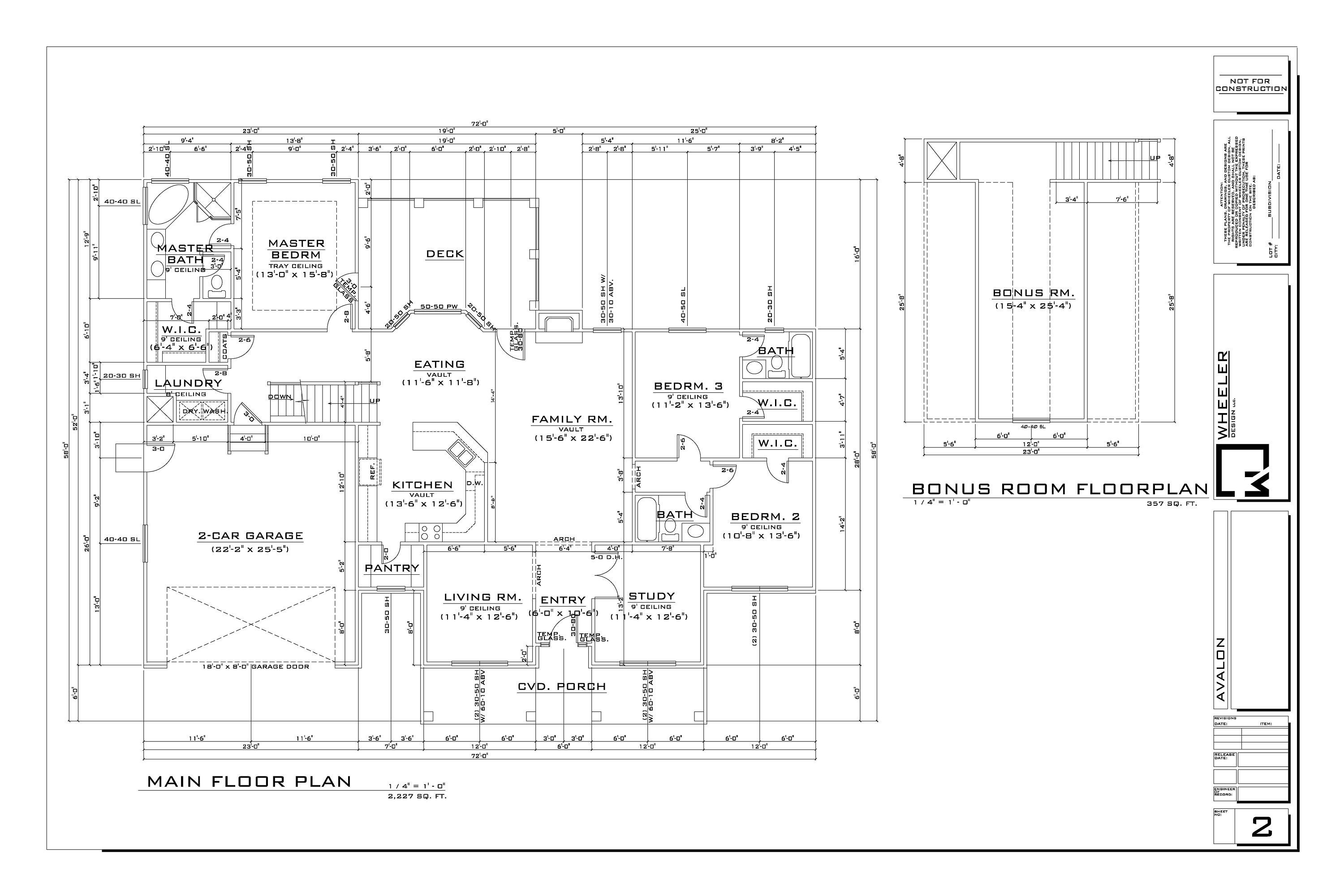 House Plans 3 Bedroom Blueprint, Craftsman House Plans With Blueprint ...