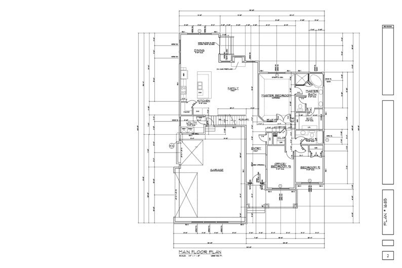 House Plans 4 Bedroom Blueprint, Craftsman House Plans With Blueprint ...