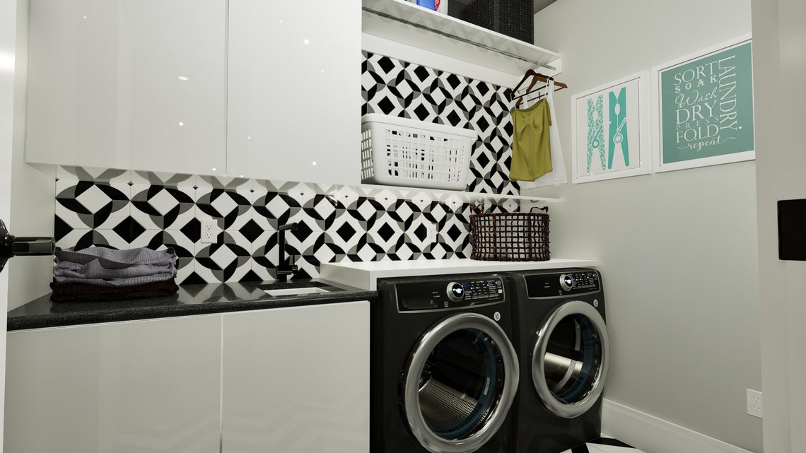 Custom 3D Laundry Room Renderings - Interior Design Visualization by ...