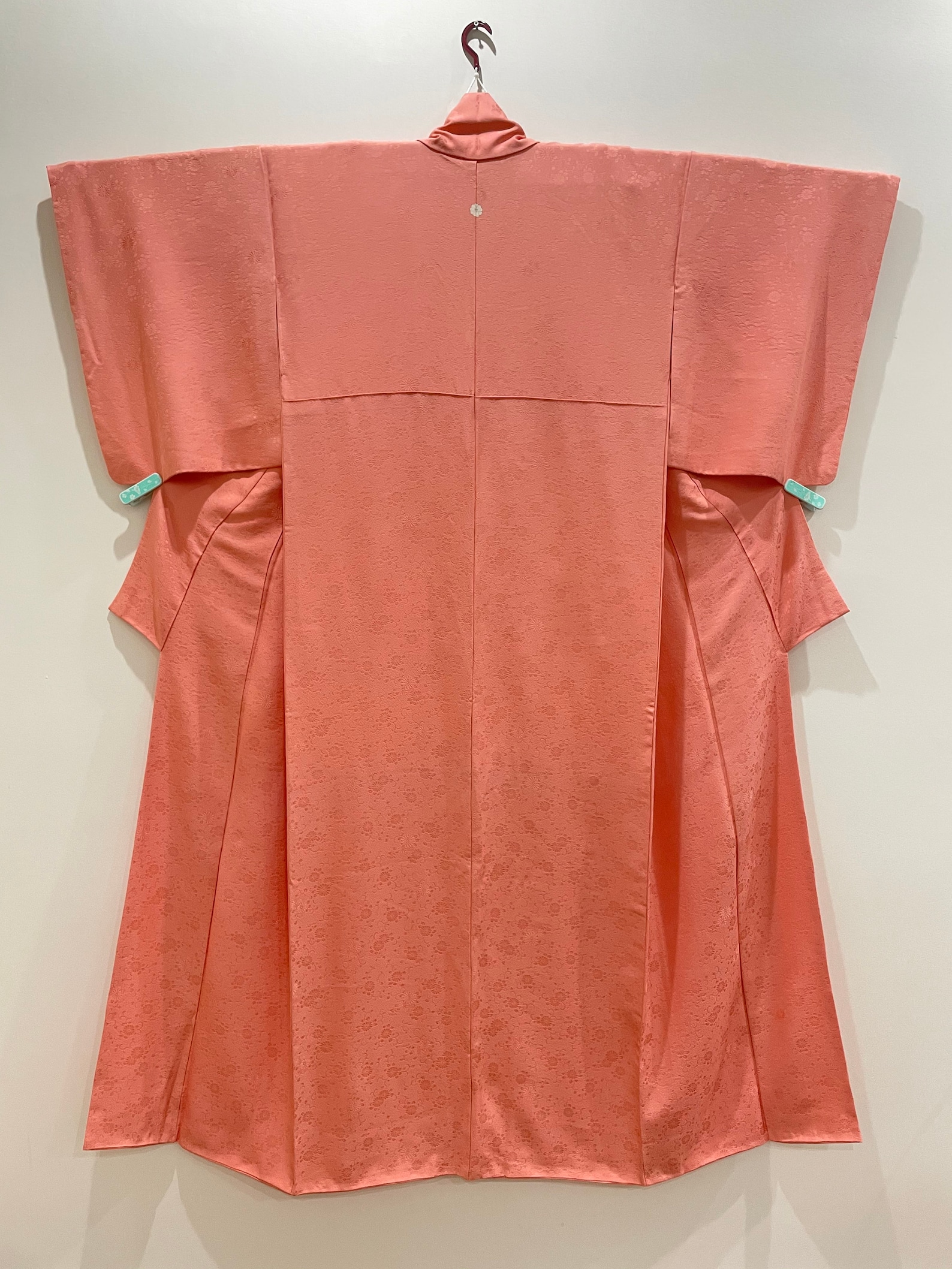 Silk Pink Iromuji Kimono flower Jimon - Etsy