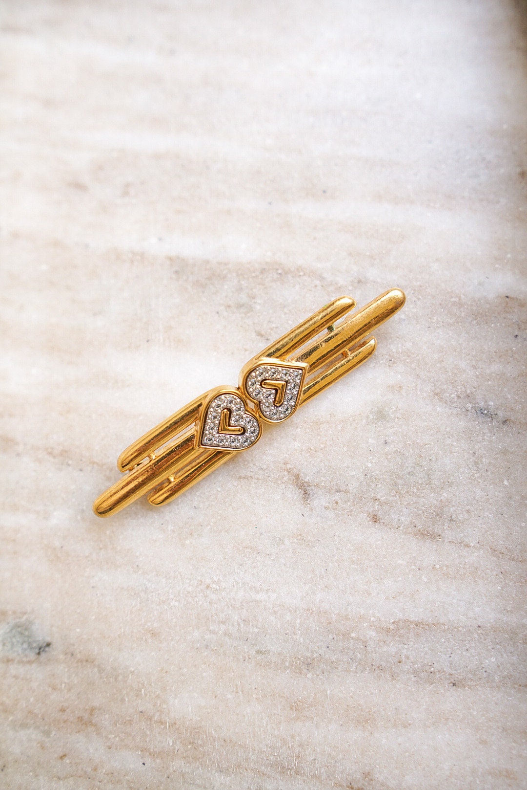 Vintage Monet Double Heart Pin - Thoughtful Gift Idea for Her in the ...