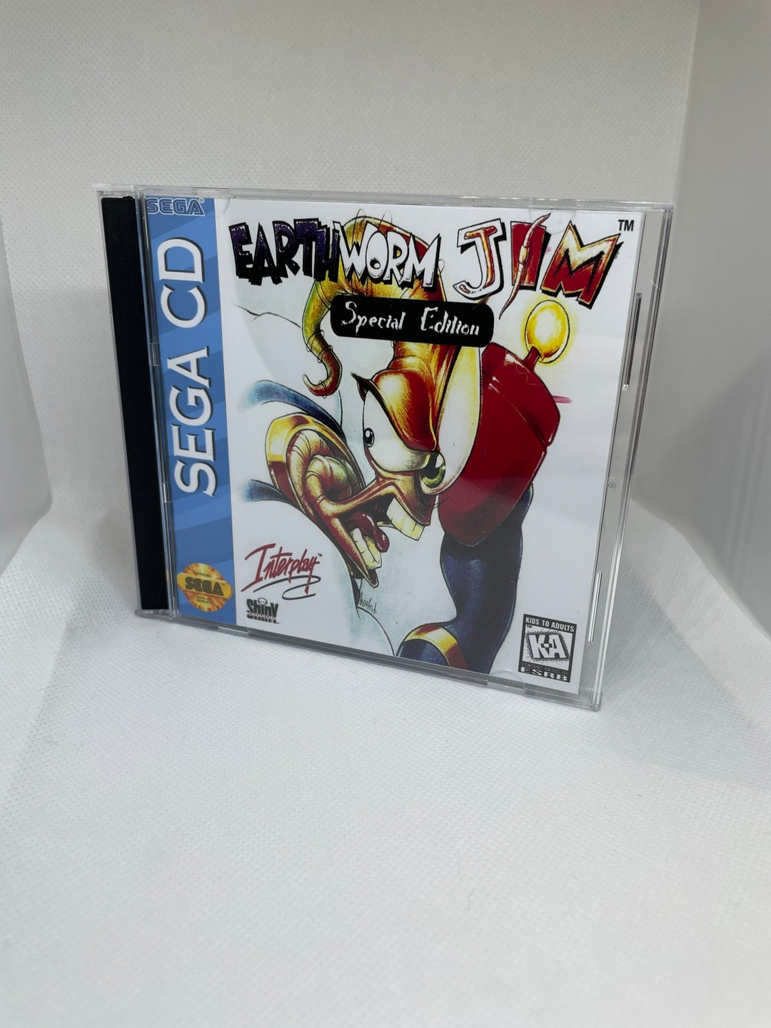 CUSTOM Sega CD Earthworm Jim Reproduction Case - Etsy