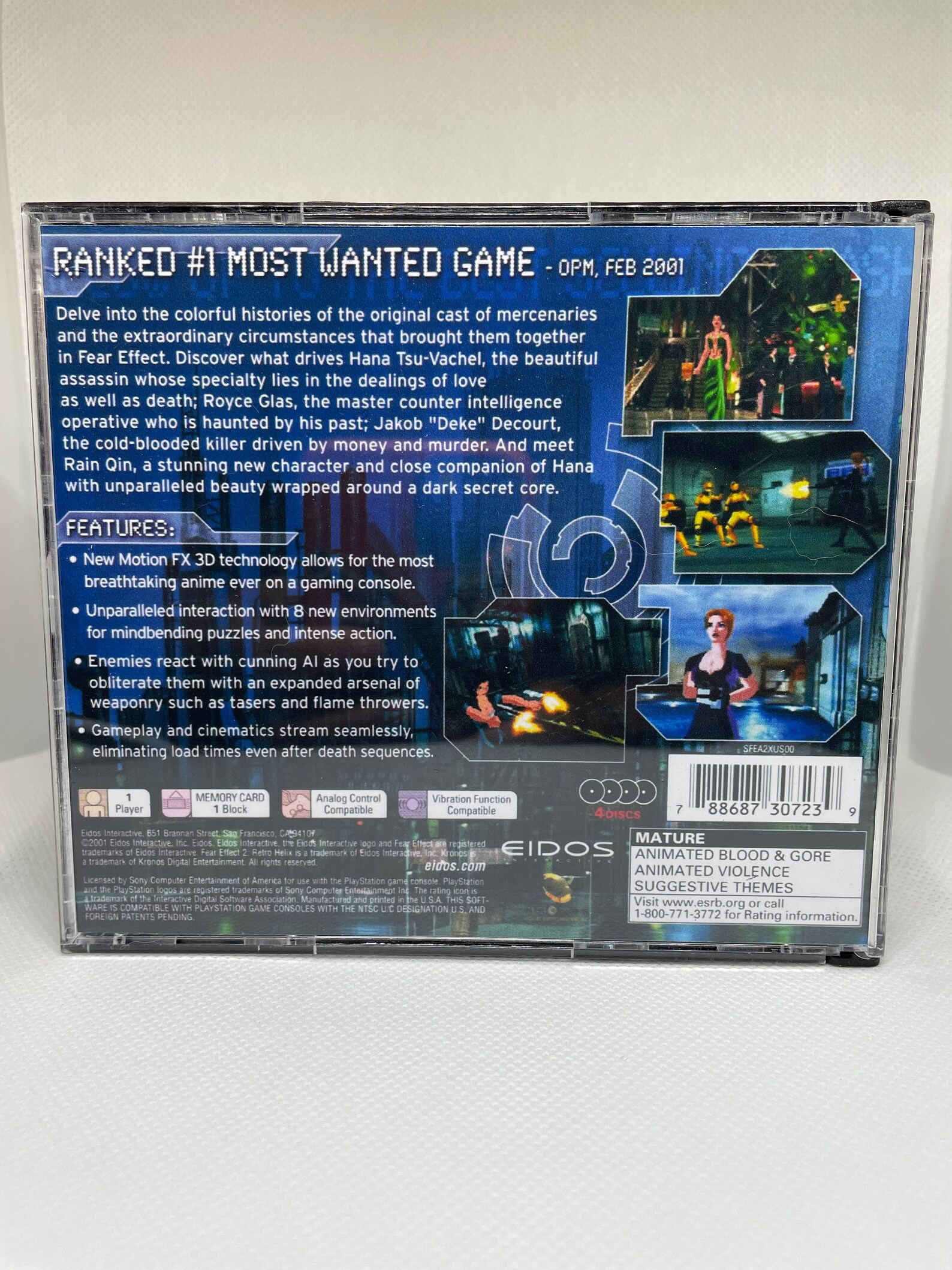 Fear Effect Series PS1 RPG Reproduction Case - Etsy