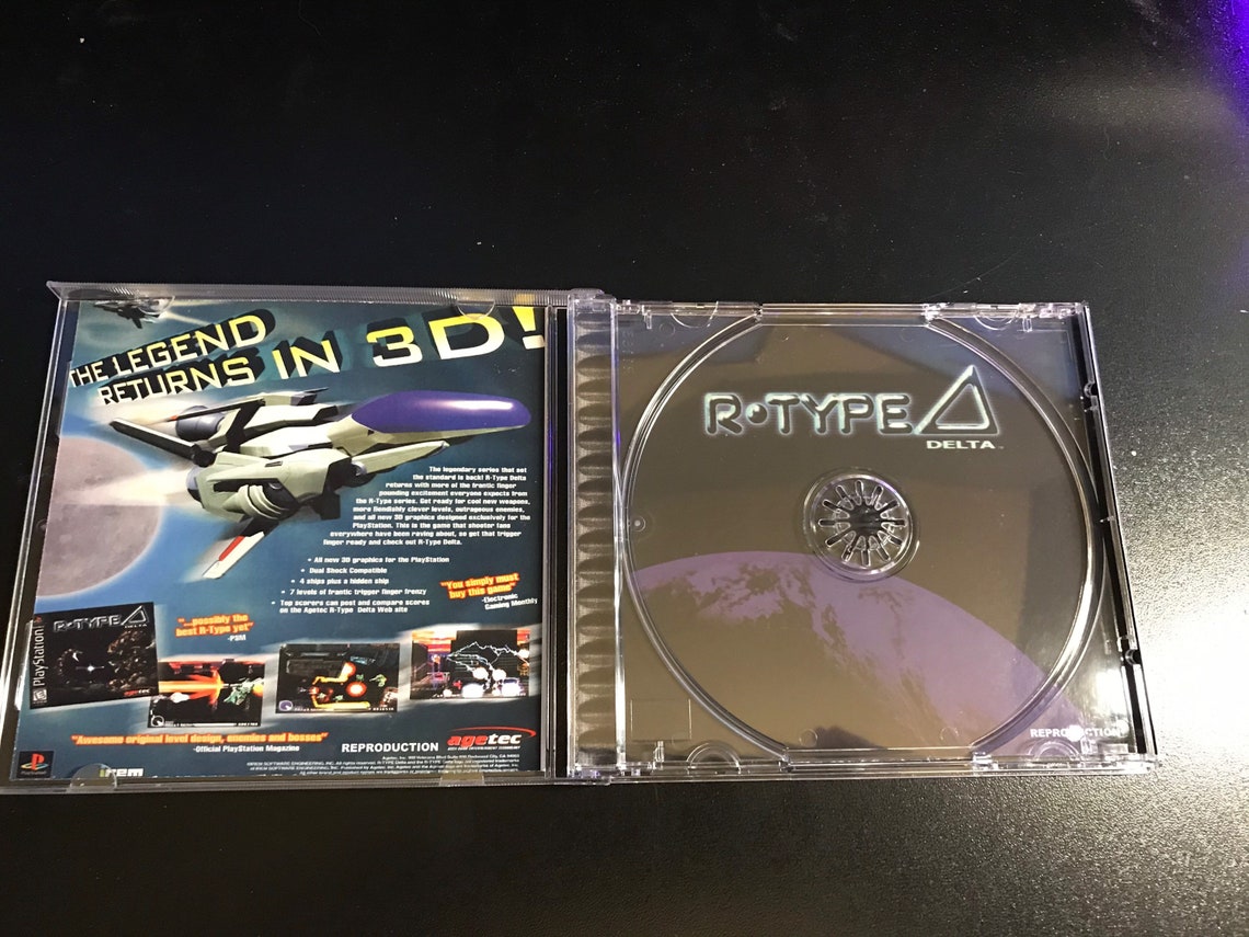 R-type Delta PS1 Reproduction Case - Etsy