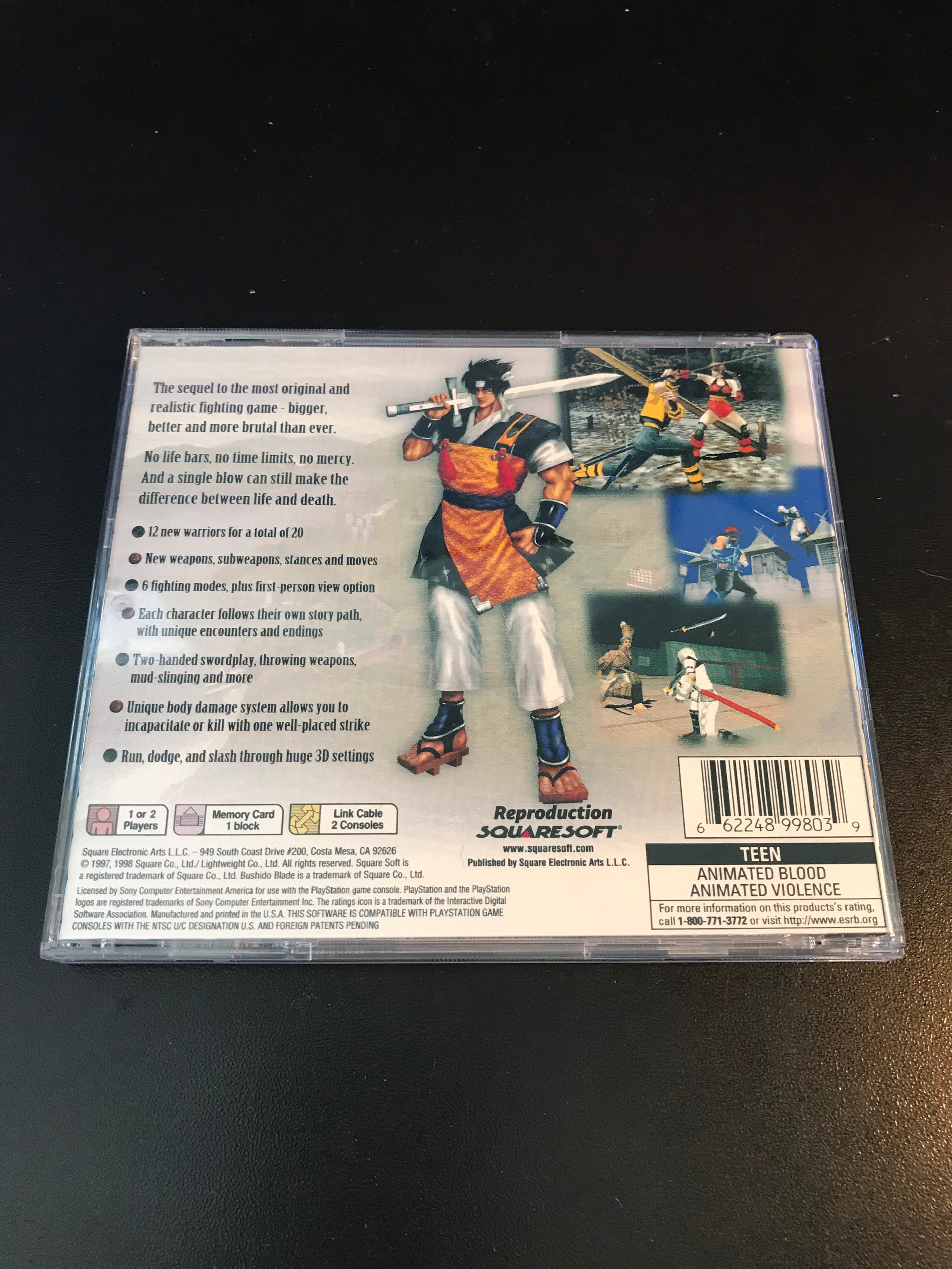 Bushido Blade Series PS1 Reproduction Case - Etsy