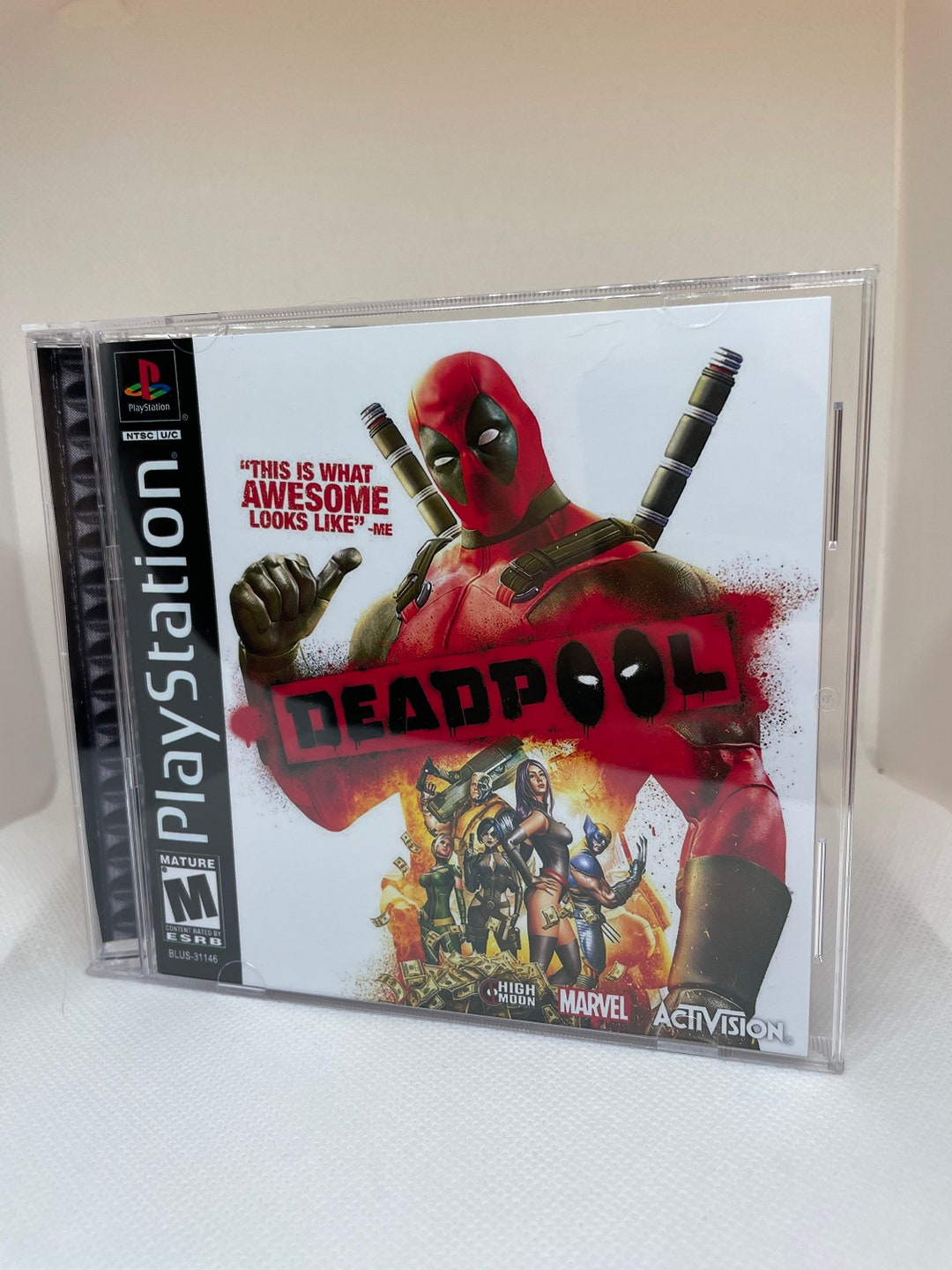 Deadpool CUSTOM PS1 Style Case - Etsy