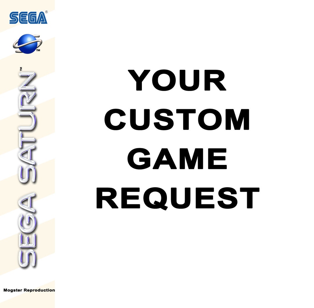 CUSTOM Request Sega Saturn Single Disc Case Reproduction - Etsy