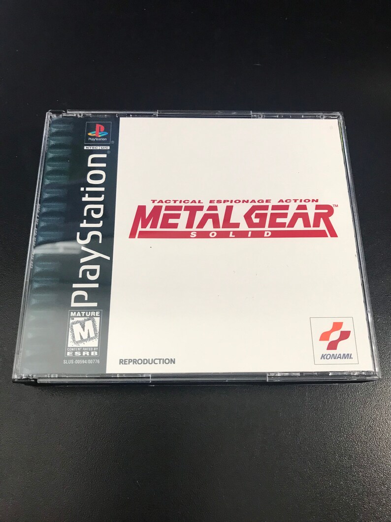 Metal Gear Solid Series PS1 Reproduction Case - Etsy