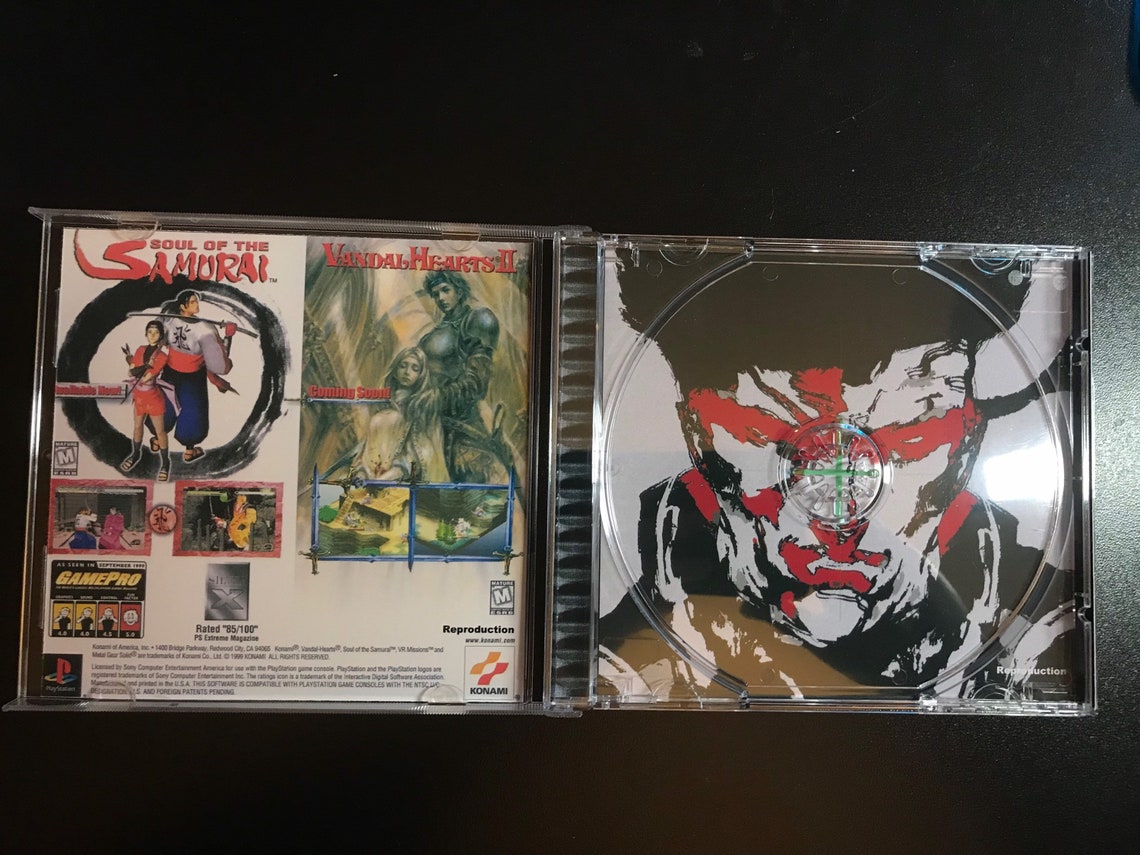 Metal Gear Solid Series PS1 Reproduction Case - Etsy