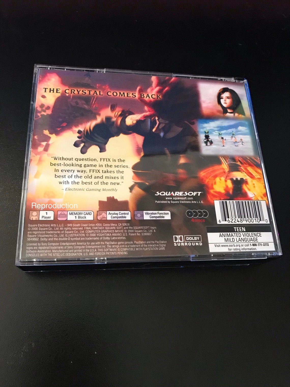Final Fantasy 7 8 9 PS1 RPG Reproduction Case | Etsy