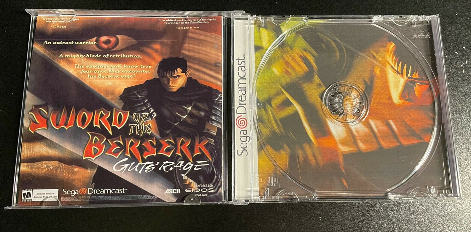 Sword of the Berserk Guts' Rage Dreamcast Reproduction - Etsy