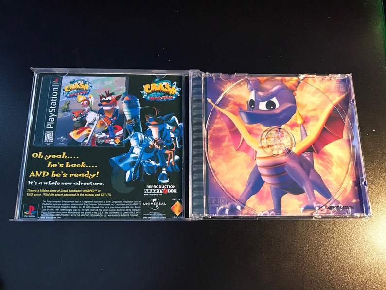 Spyro Series PS1 Reproduction Cases - Etsy