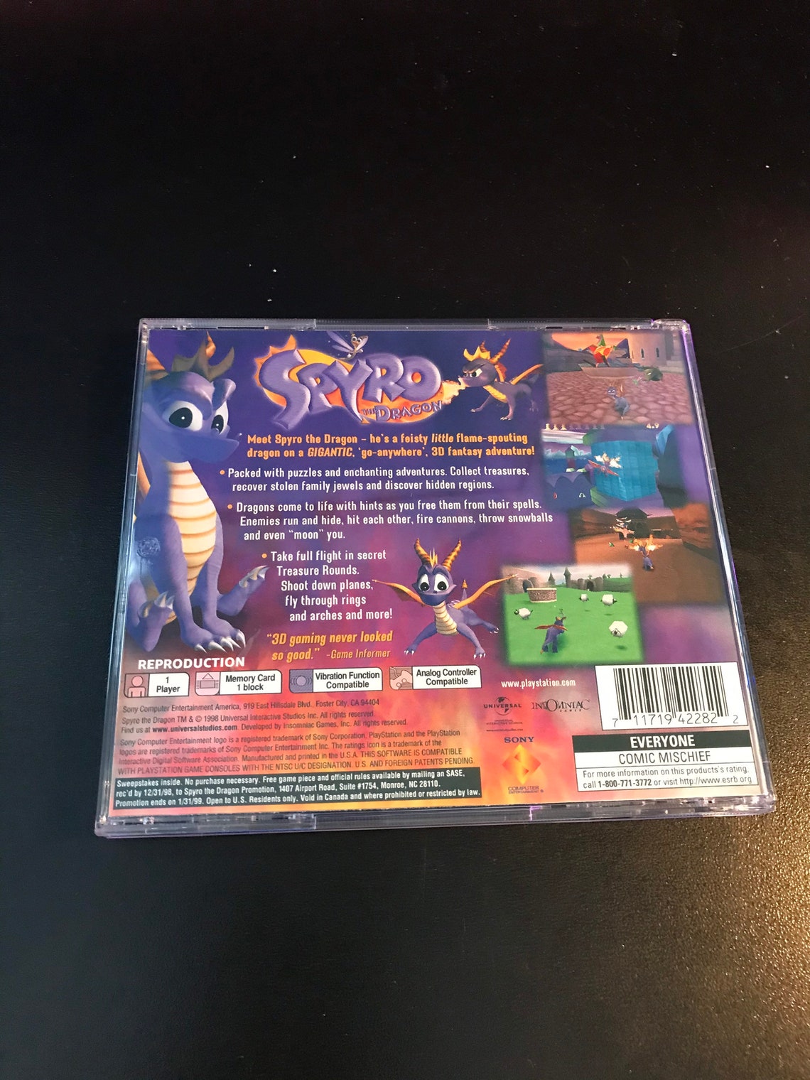 Spyro Series PS1 Reproduction Cases - Etsy