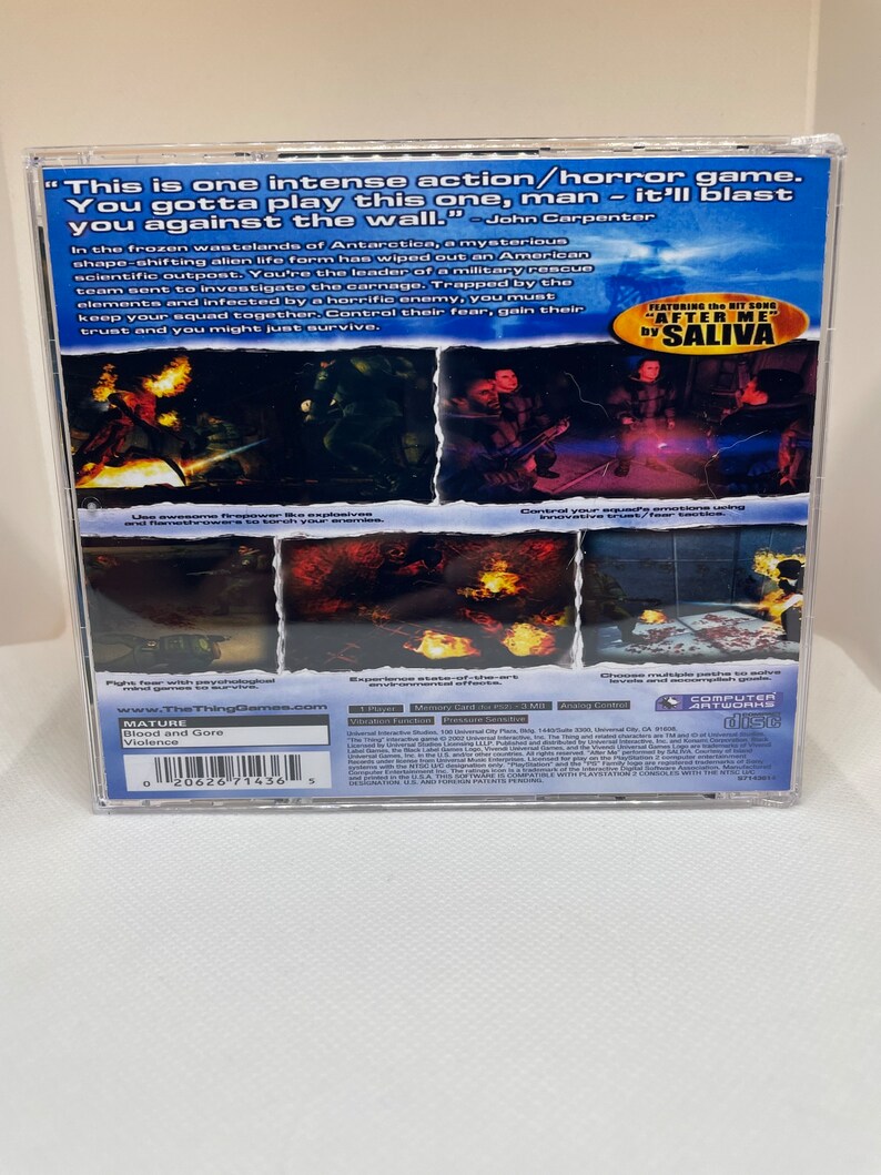 CUSTOM the Thing PS2 Reproduction Case - Etsy