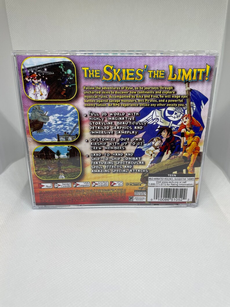 Skies of Arcadia Dreamcast Reproduction Case - Etsy