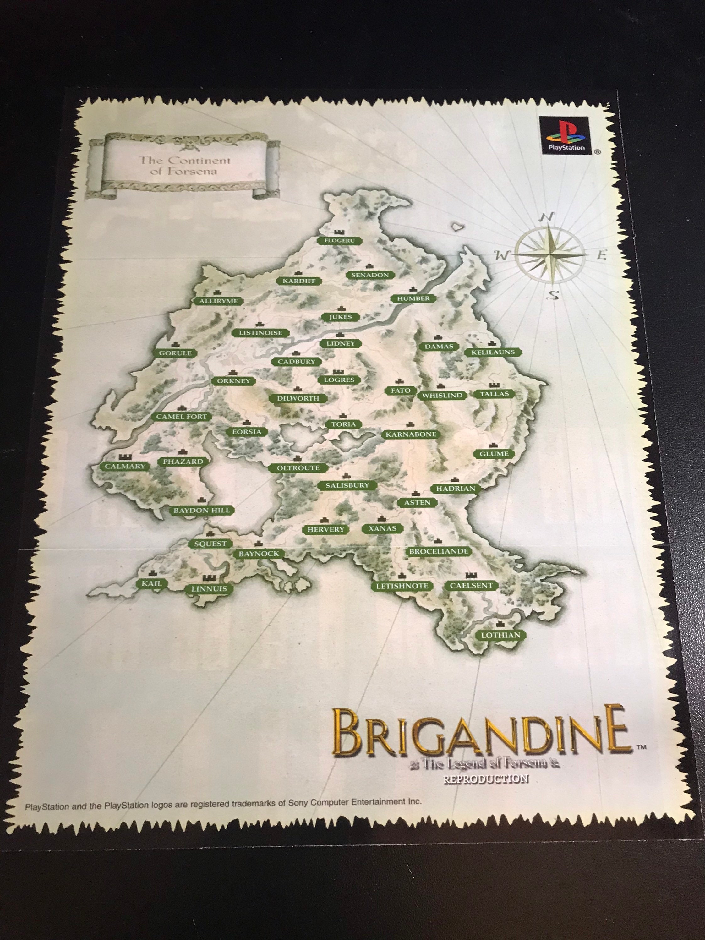 Brigandine the Legend of Forsena PS1 RPG Reproduction Case - Etsy