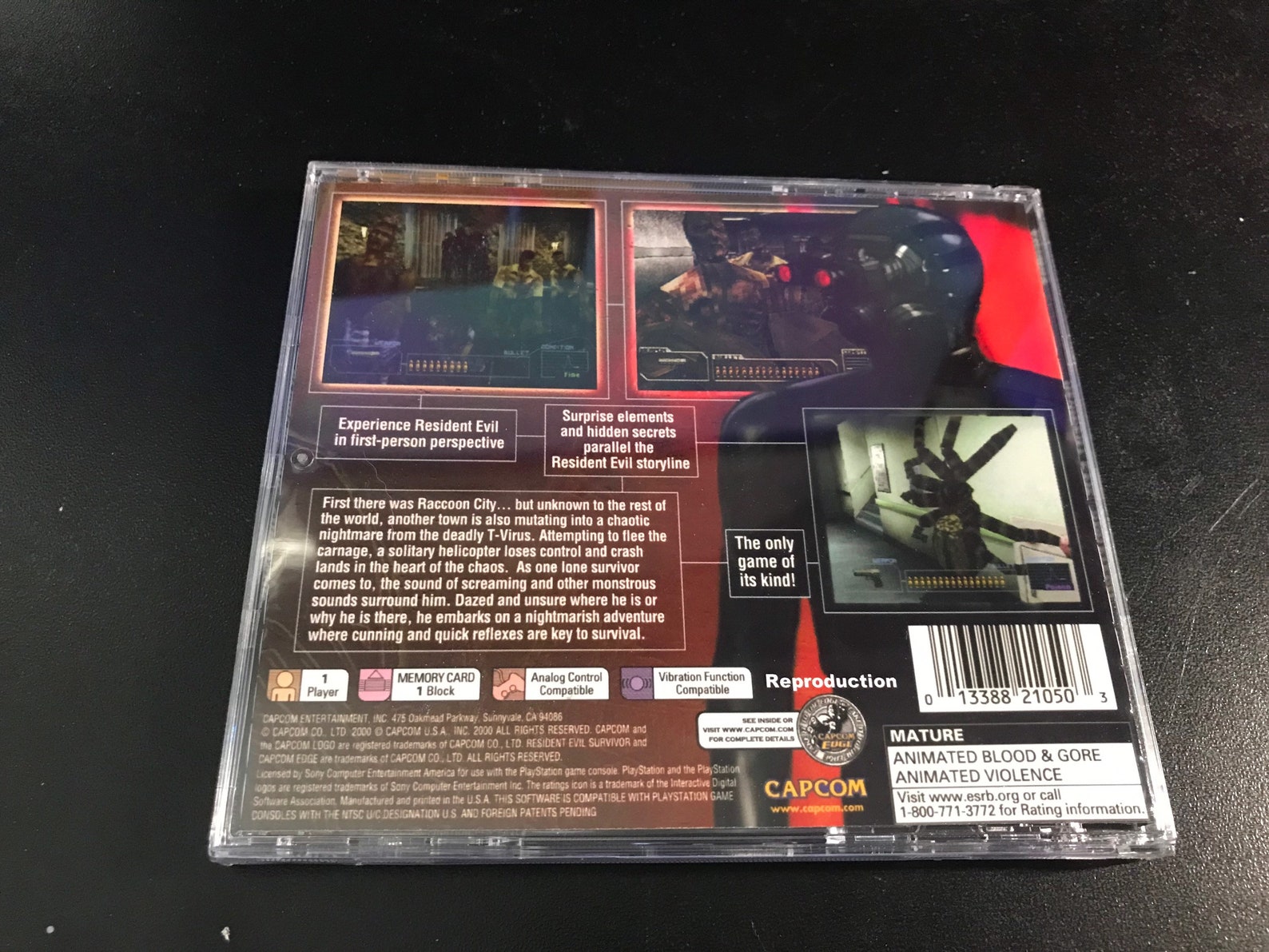 Resident Evil Series PS1 Reproduction Case - Etsy