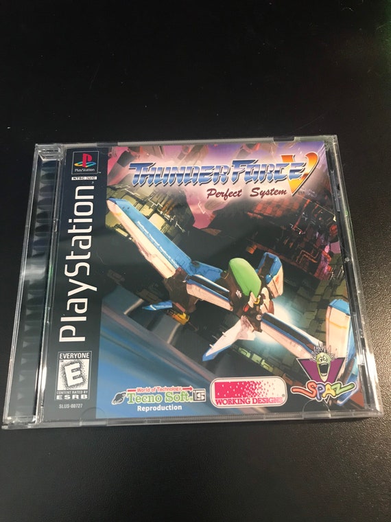 Thunder Force V PS1 Reproduction Case | Etsy